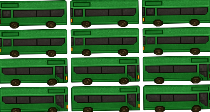 US City – Bus Stop & City Buses (Animated) (48×48, RPG Maker) by KiDD50