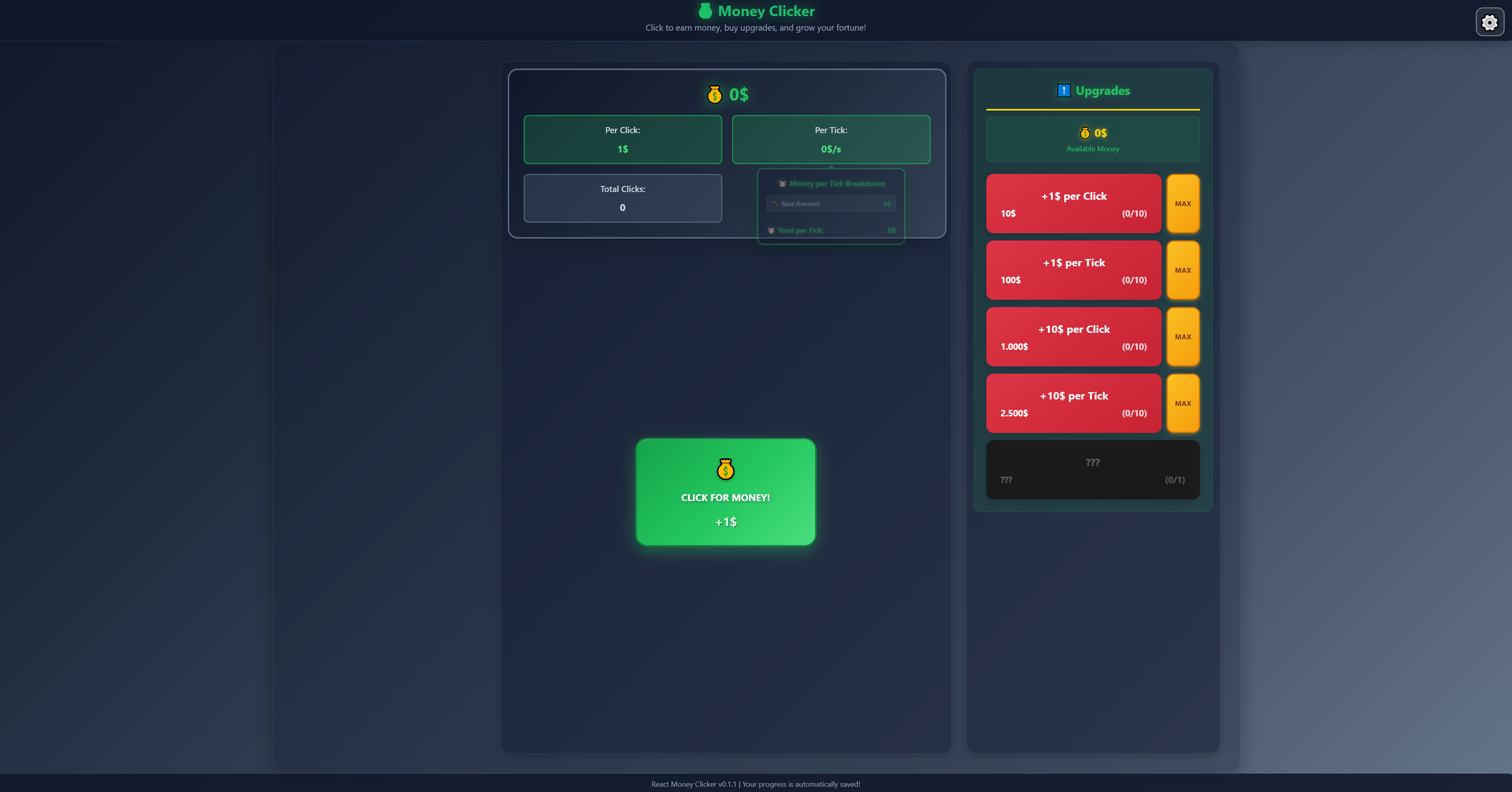 Money Clicker by DomeLand