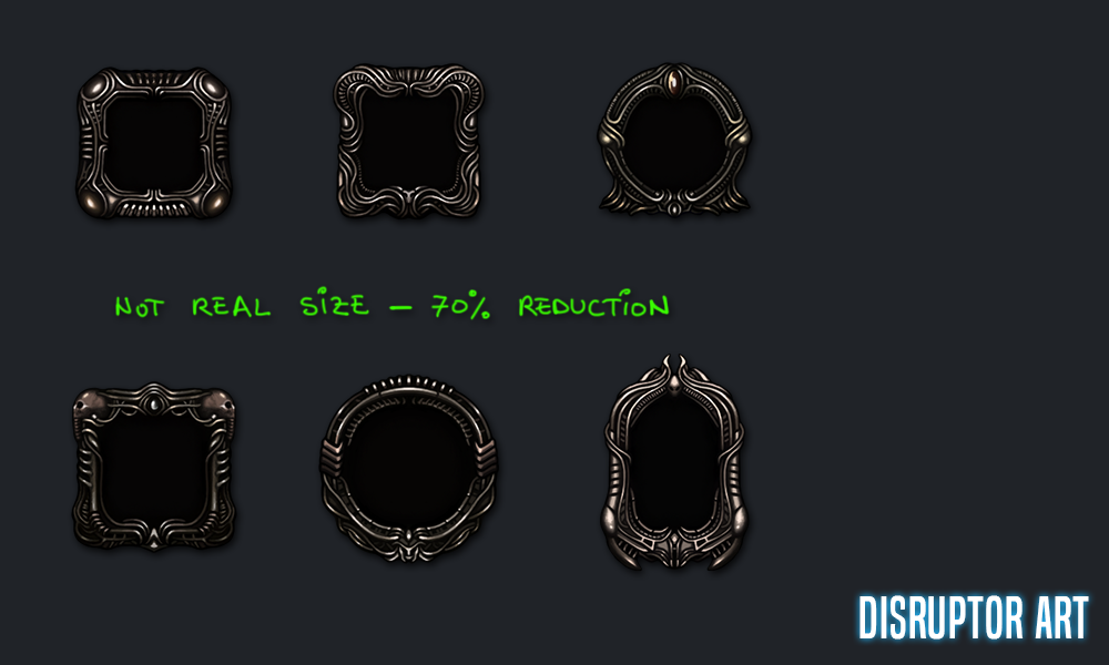Horror Frames (Giger UI) by Disruptor Art