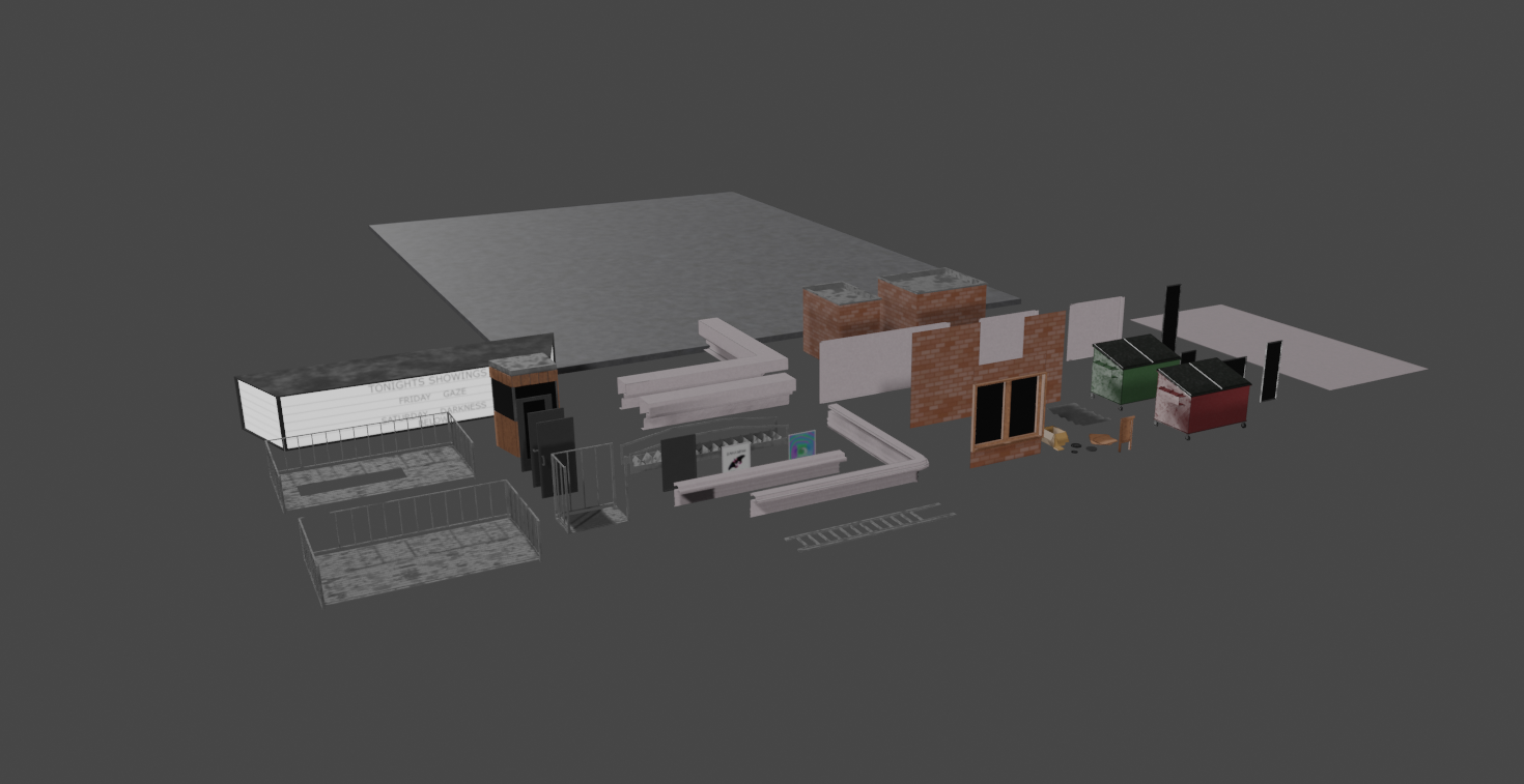 70's Inspired Movie Theater Asset Pack by EMZEEW