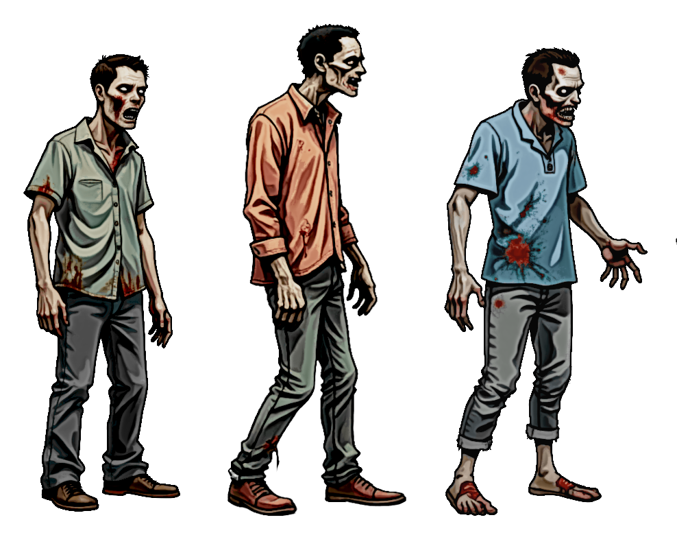 Dark Zombies Pack 1 by VisceralG