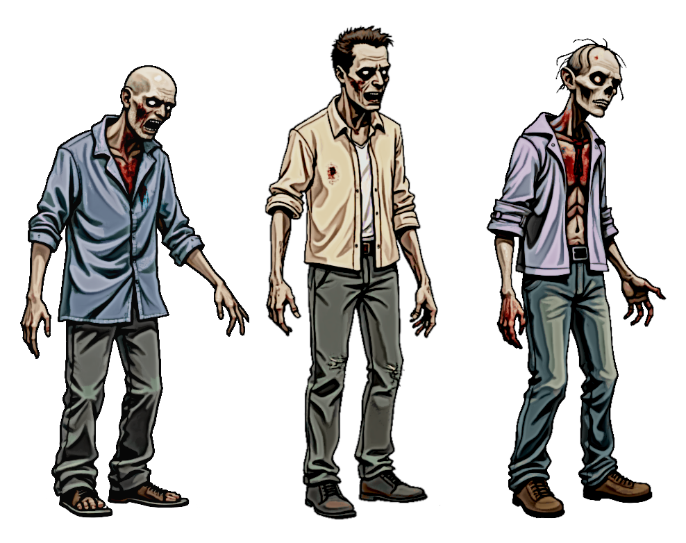 Dark Zombies Pack 1 by VisceralG