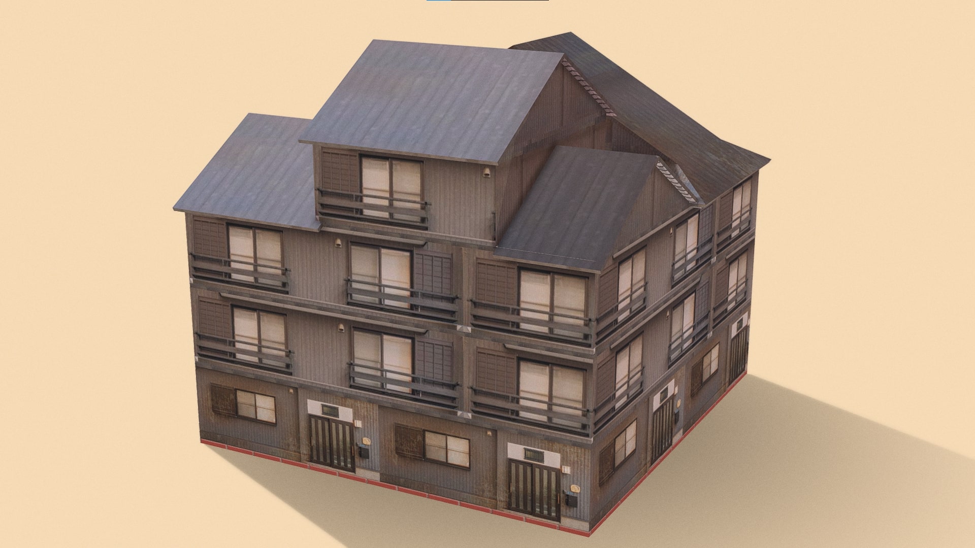 Large Rusty House 3 Floor by Kasuga𓅂