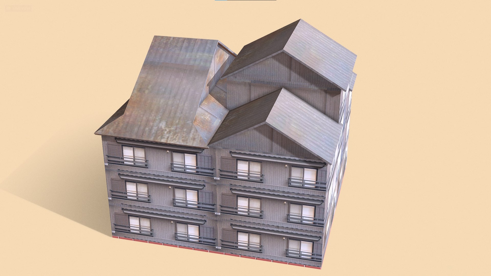 Large Rusty House 3 Floor by Kasuga𓅂