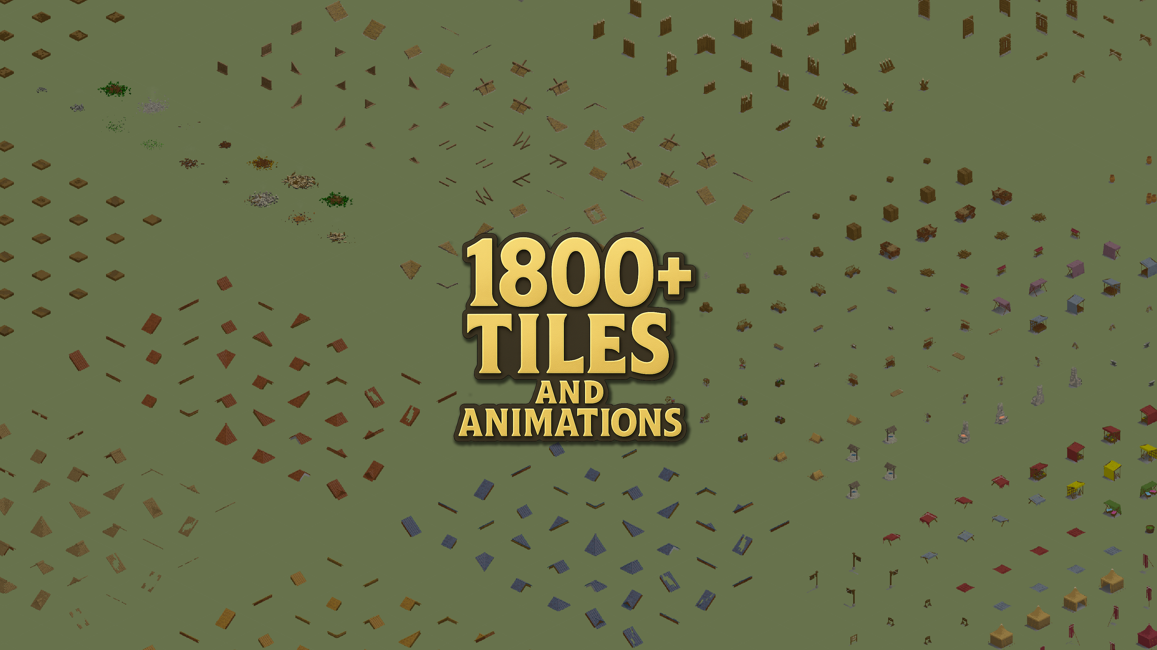 New Release: Isometric 2D Fantasy Tileset – 1800+ Tiles, Animations & Characters! - 2D Fantasy ...