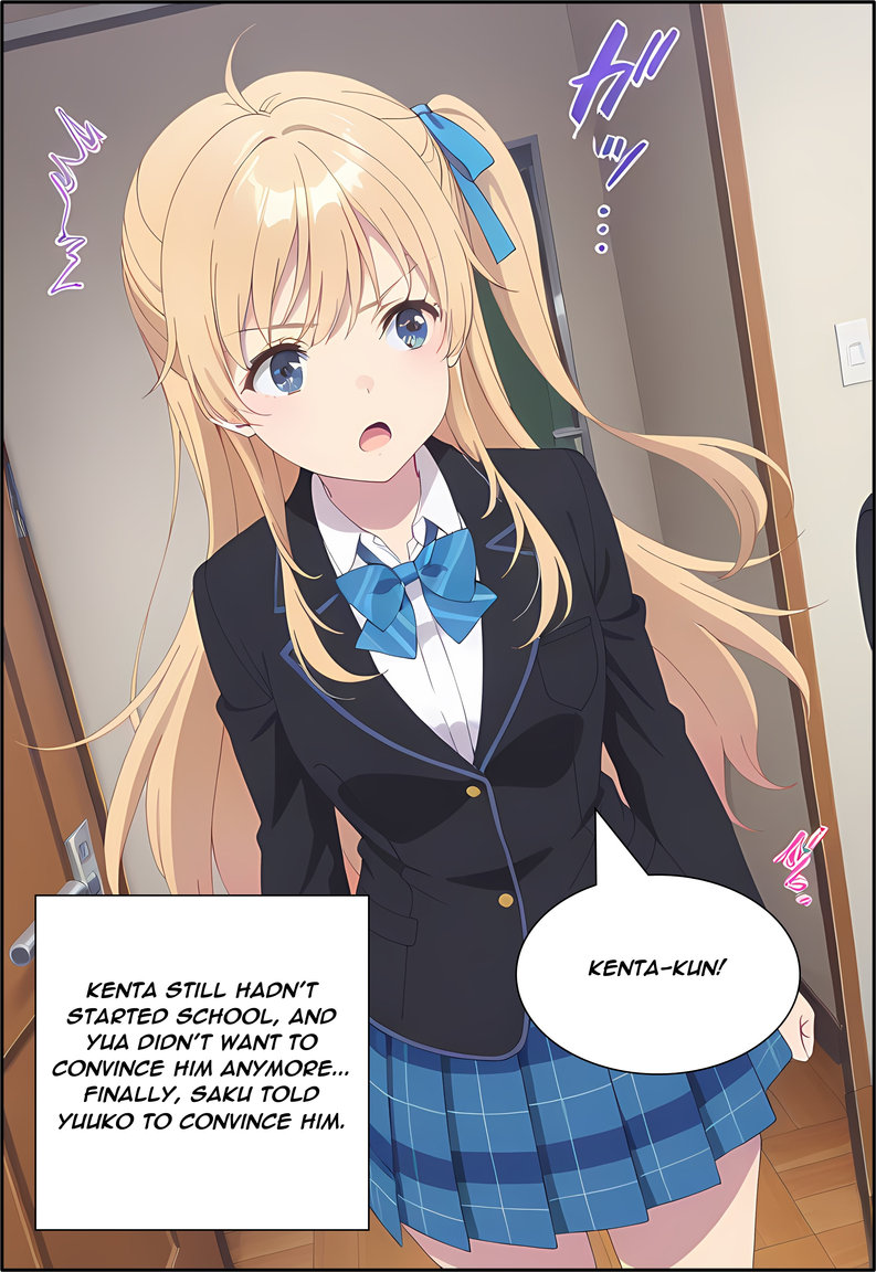 Encouraging Kenta go to school by Taro