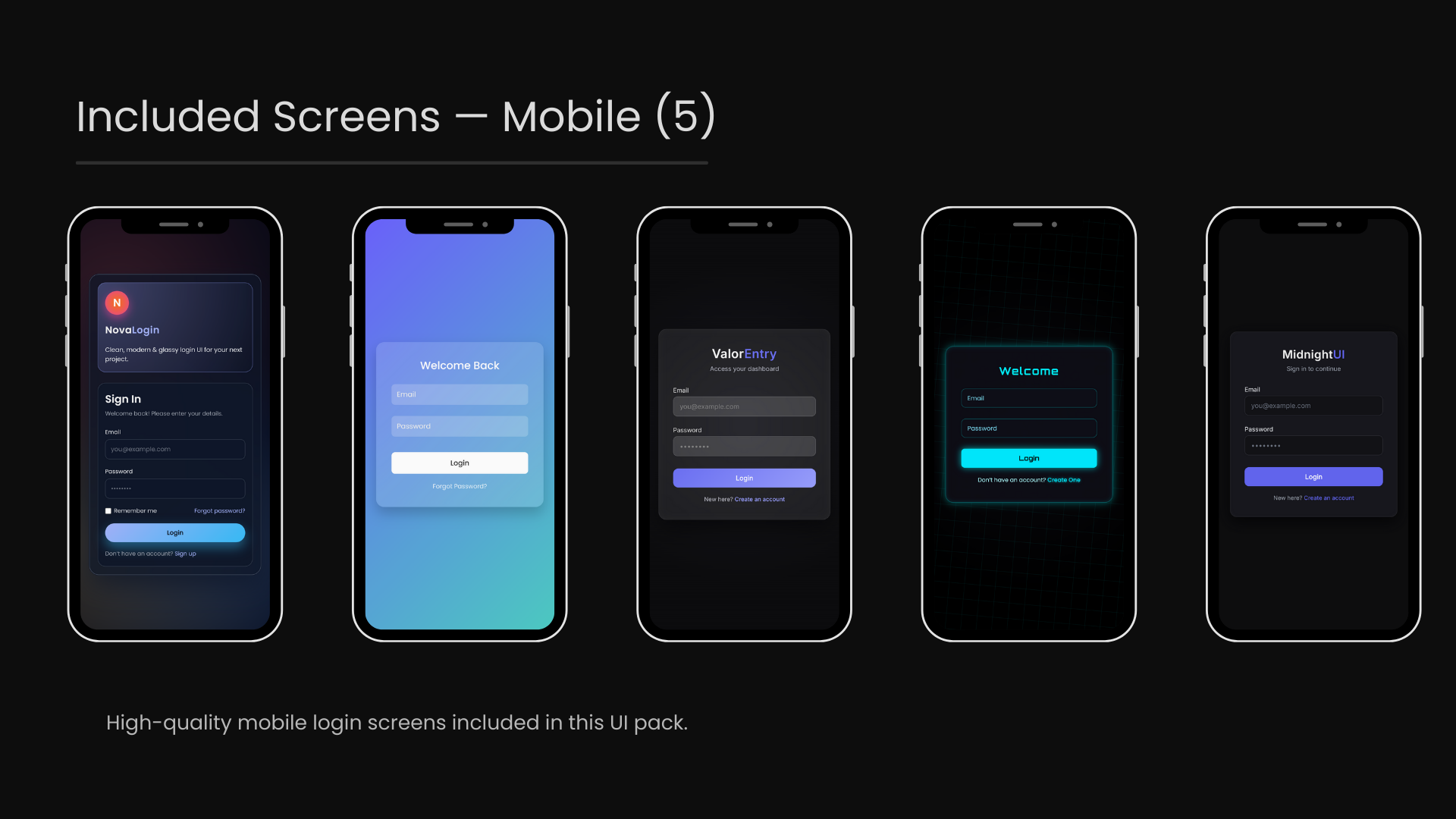 Moduler Works – Auth UI Pack (25+ Authentication Screens) – Standard ...