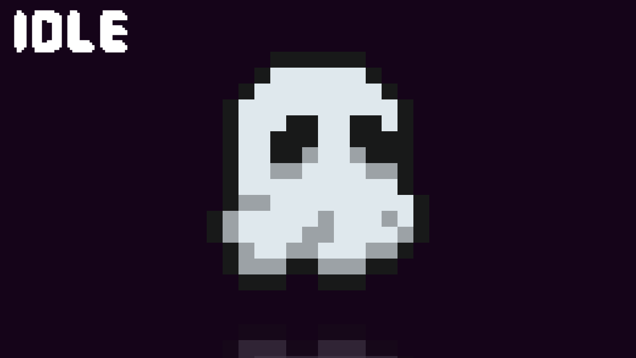 Ghost 16x16 Platformer Character Sprite Sheet by ThePixelGame