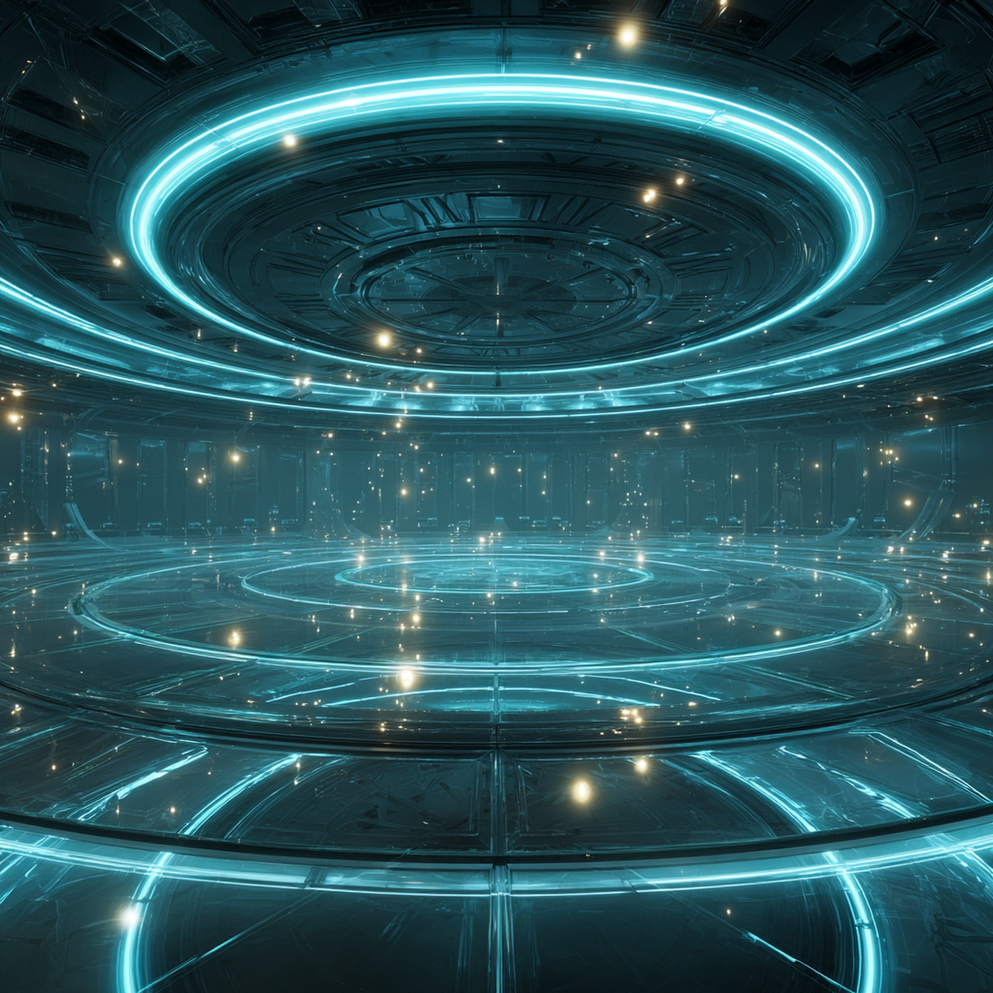 Time Vault – 4K Sci-Fi Clock Chamber Backgrounds | Neon Futuristic ...