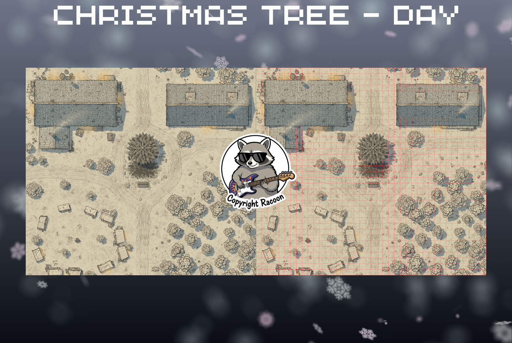 FREE Battlemap - Christmas tree by ItsDaValen