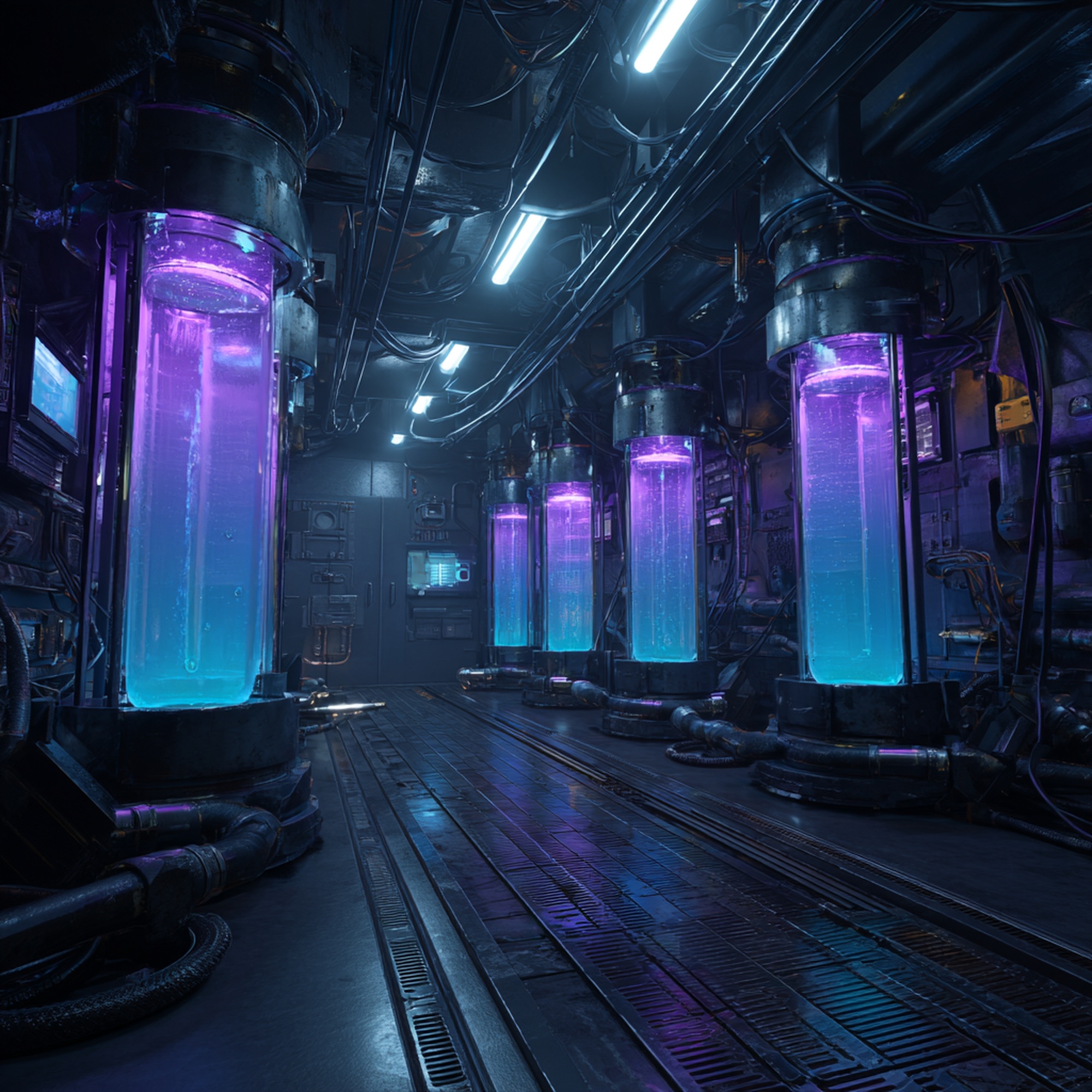 Research Chamber – 10 Cyberpunk Lab Backgrounds (4K PNG Pack) | Sci-Fi ...