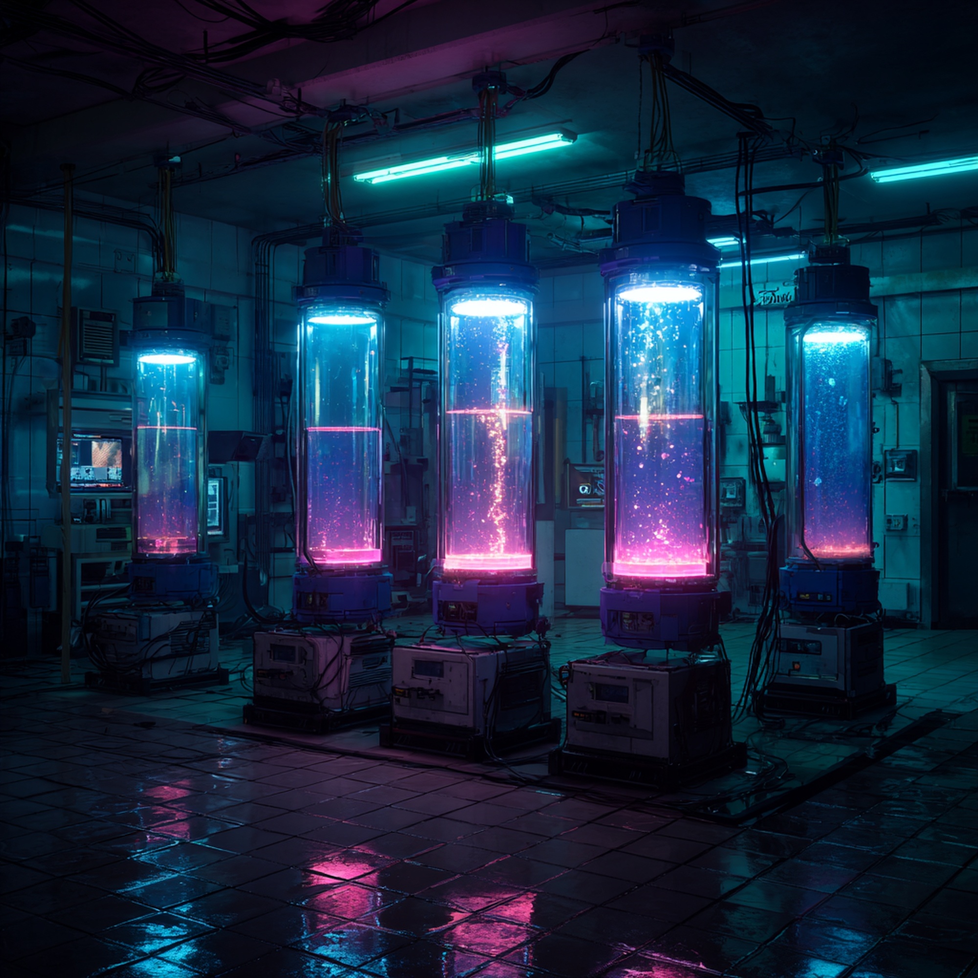 Research Chamber – 10 Cyberpunk Lab Backgrounds (4K PNG Pack) | Sci-Fi ...