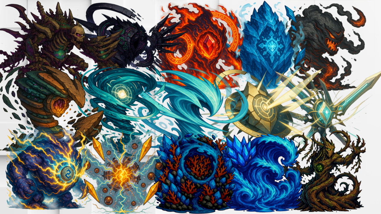 Sideview Elemental Monster MegaPack! by L1ght