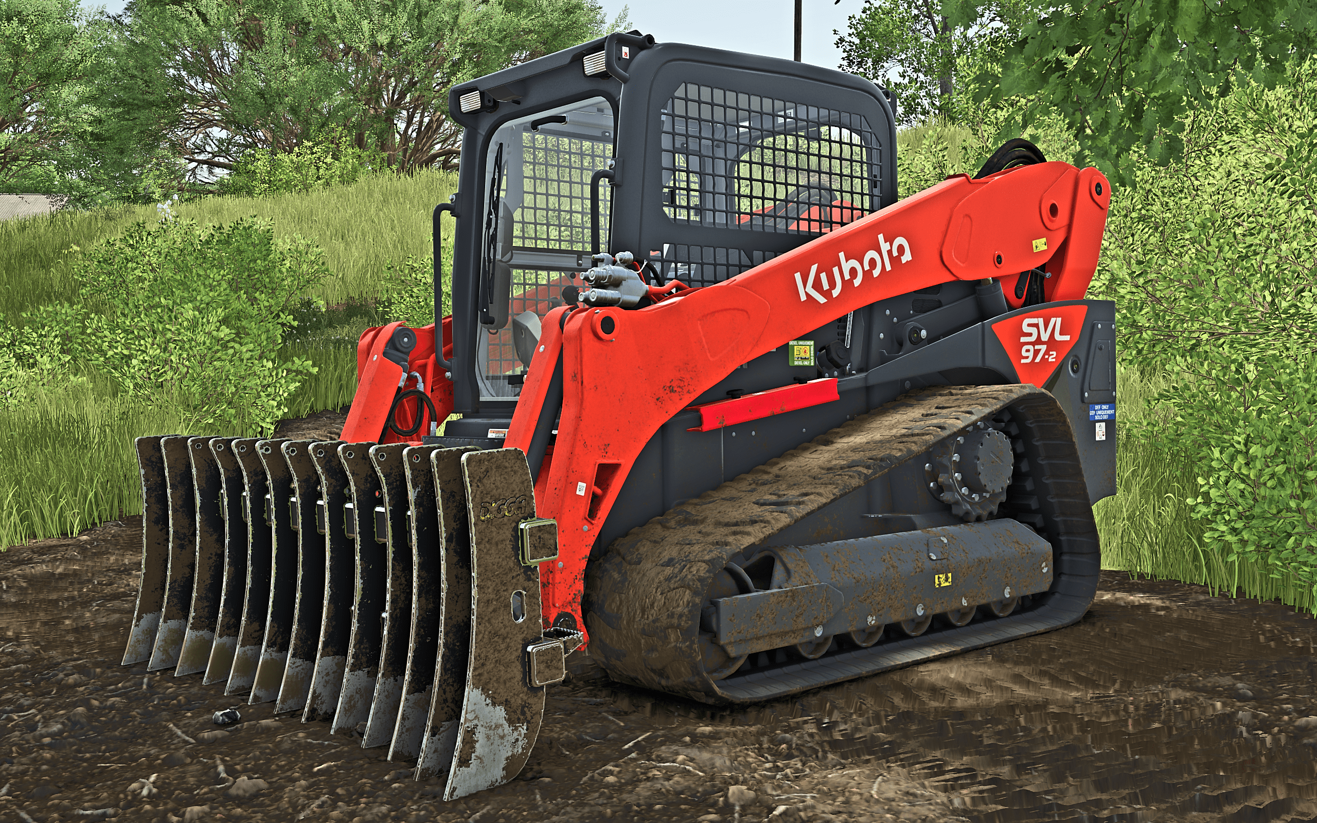 FS25 Digga SSL Rake by PWR25