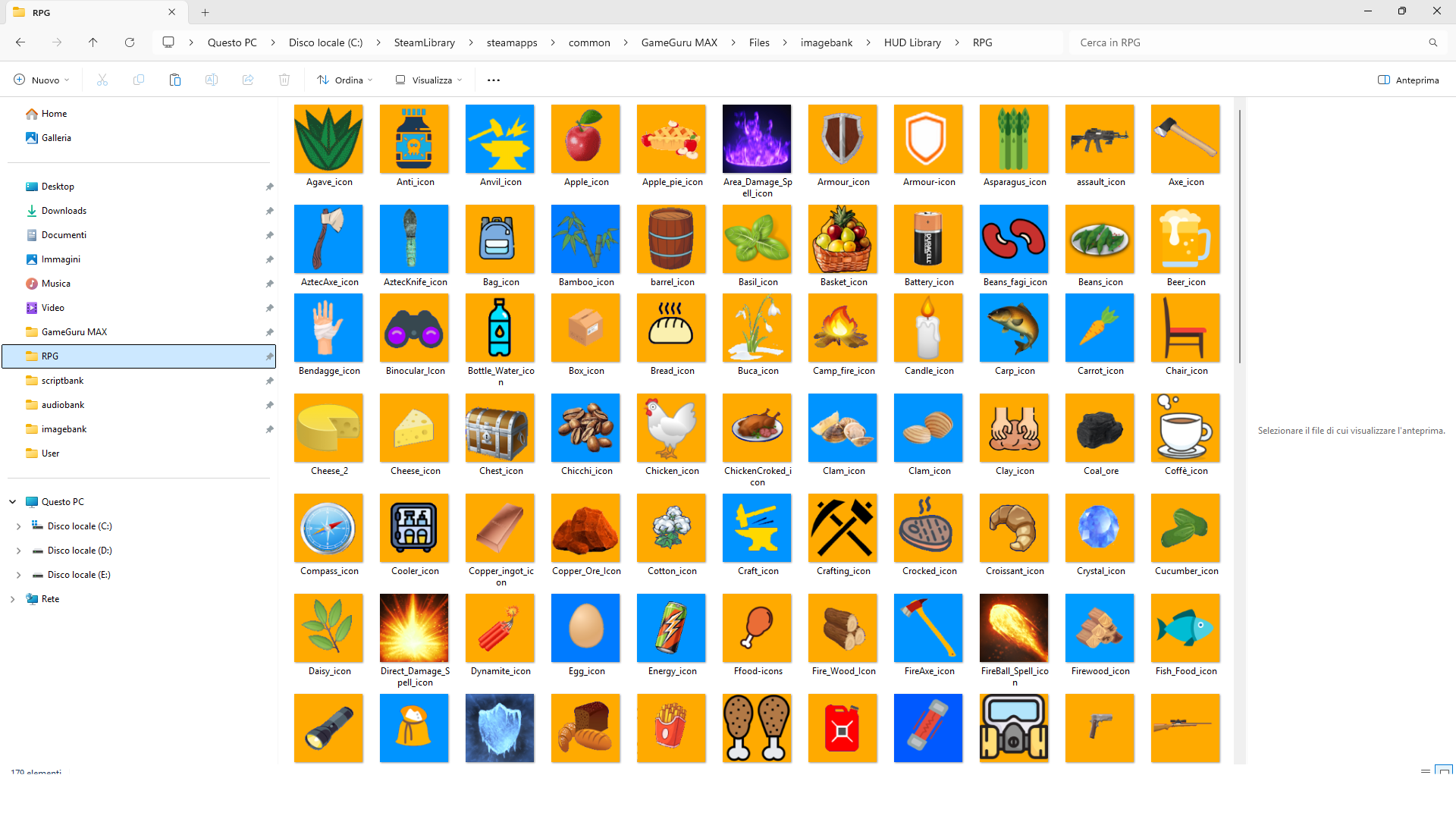 Game Guru Ma HUD Inventory by Studio Ascolese Games