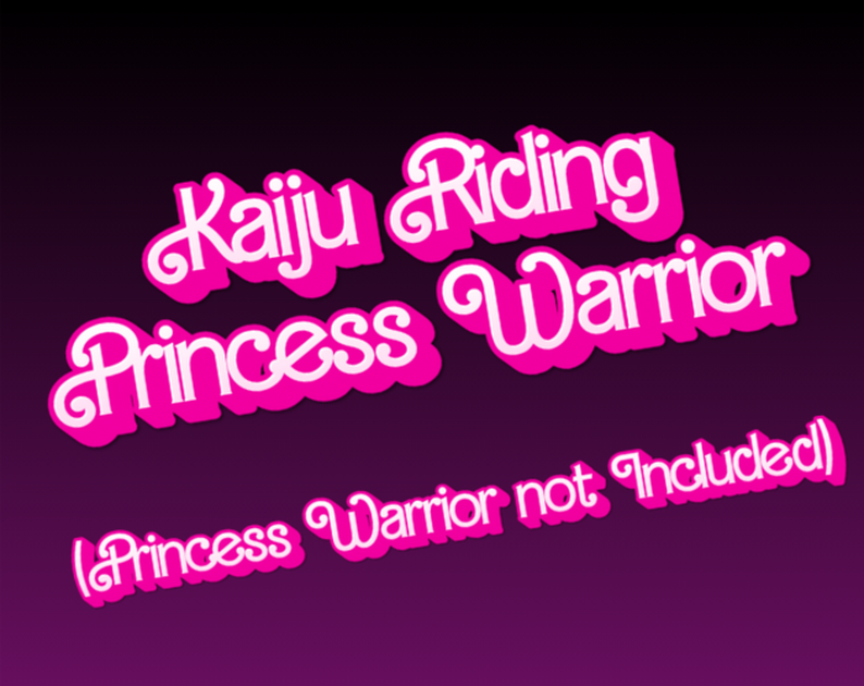 Kaiju Riding Princess Warrior (Princess Warrior not Included) by zerotheory