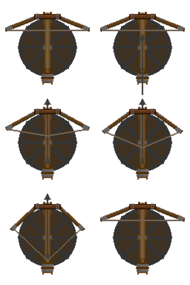 Ballista pixel sprite /w animations by Mythical_mystic