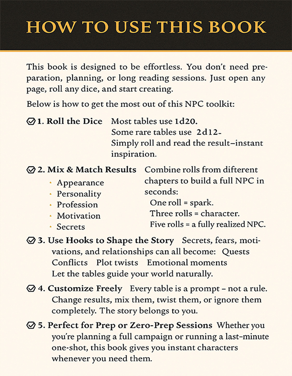 The Complete NPC Compendium — 1,000+ Character Ideas for Game Masters ...