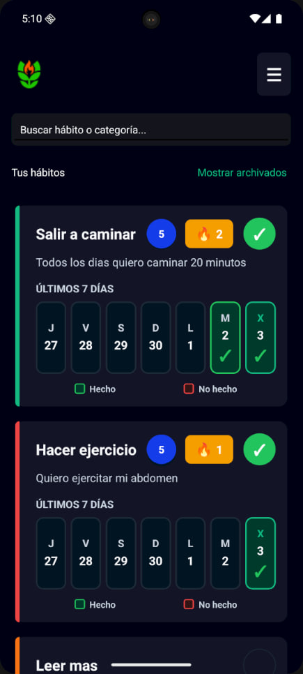Habit Stack – Habit Tracker & Daily Routine App (Android) by PugStack