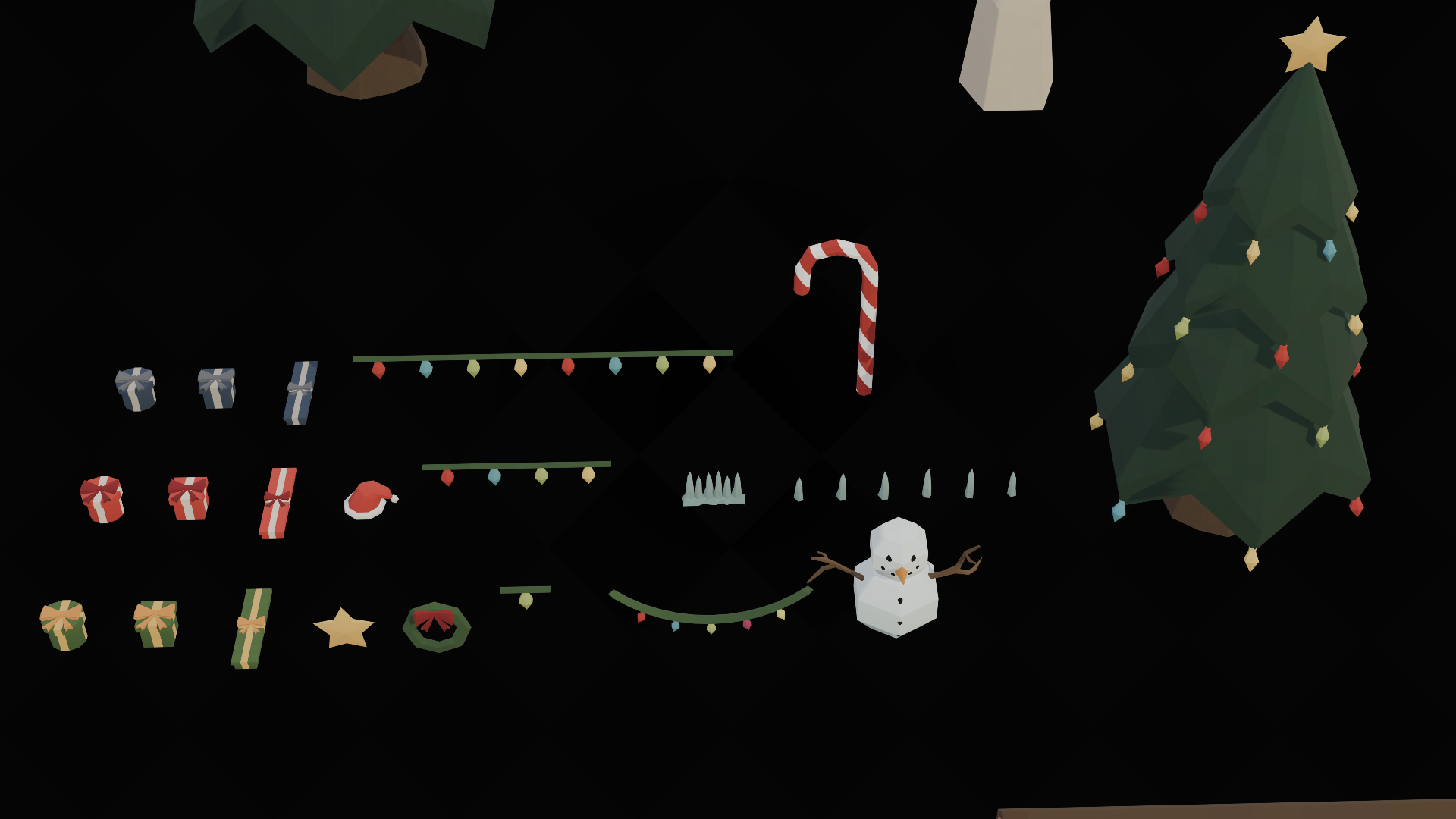 Low Poly Winter Log Cabin by Small Hearth Studios