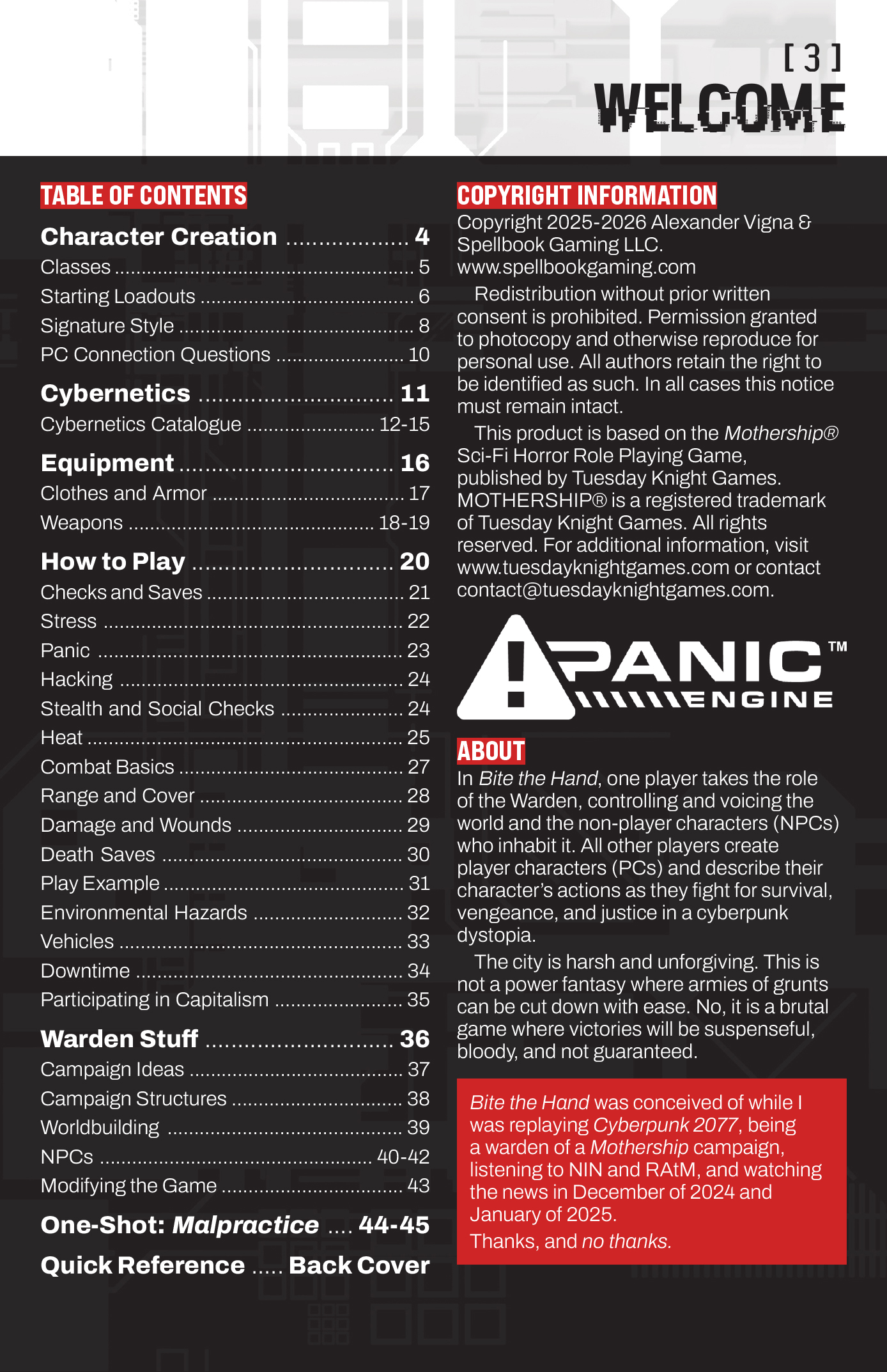 BITE THE HAND by Spellbook Gaming