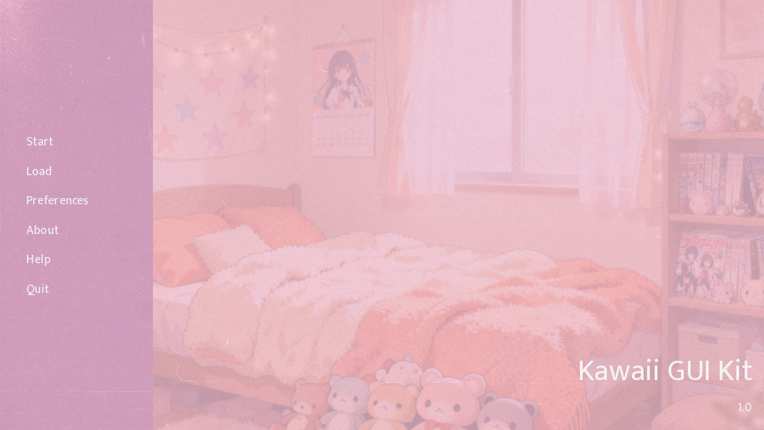 Pastel Kawaii RenPy GUI Kit by Lanto