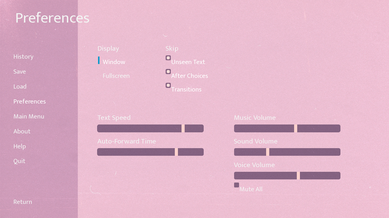 Pastel Kawaii RenPy GUI Kit by Lanto