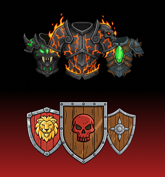 2D Fantasy RPG Asset Pack - icons 256px/armor, weapons, swords by Sons ...
