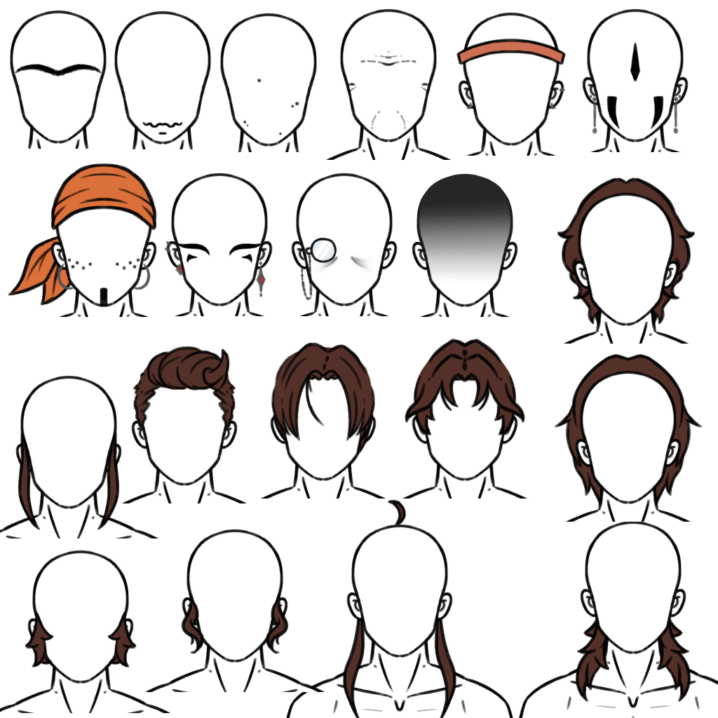 Visual Novel Character Creator pack (Male 1) by MaelleMarylloup