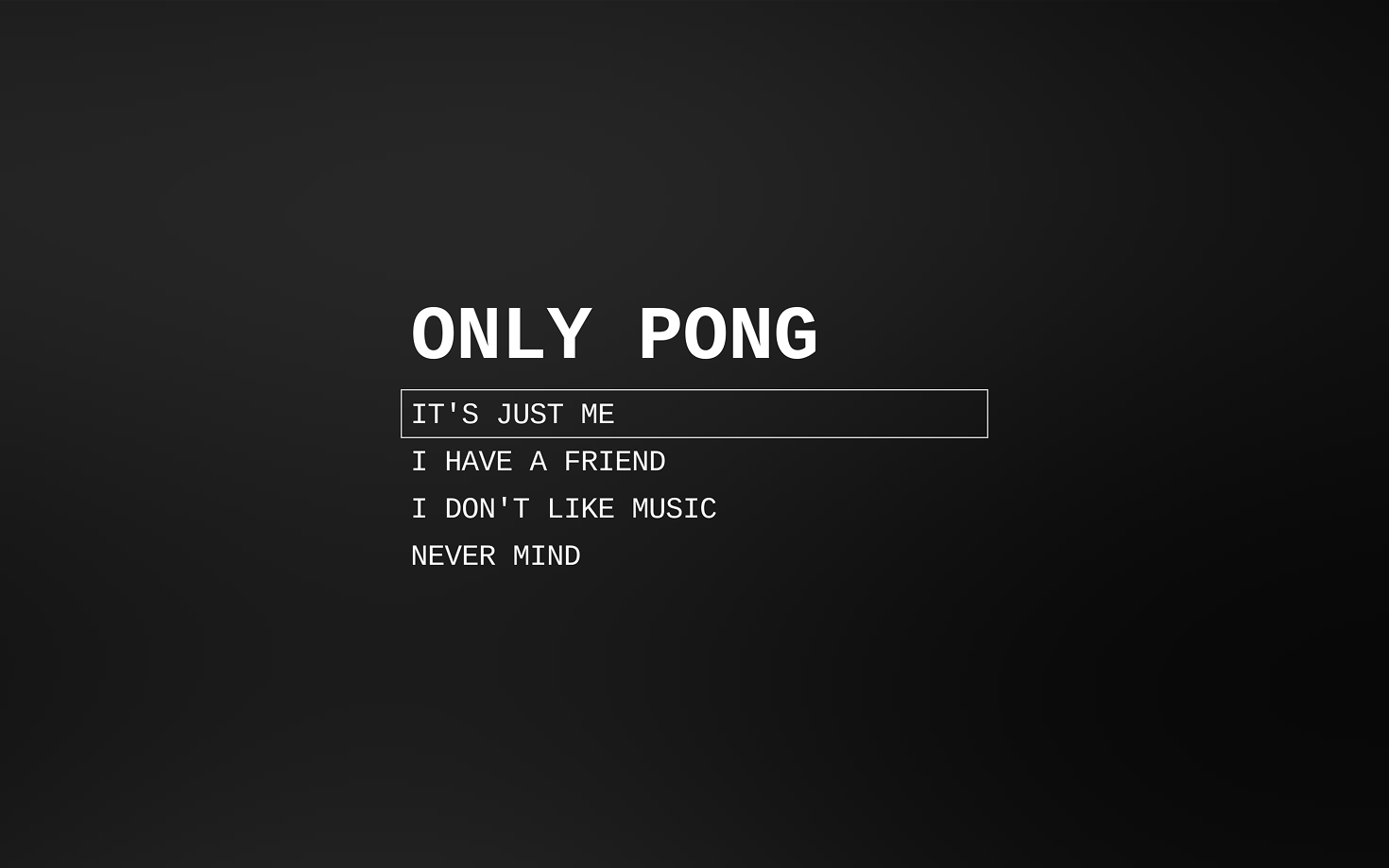 ONLY PONG by frazyfrazy