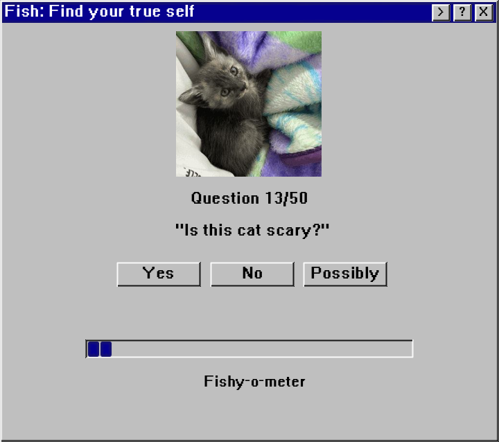 Fish: Find your true self by uncertified stuff