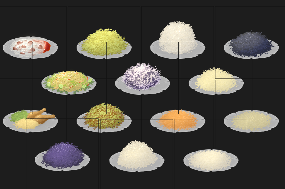 Rice Side Dish Visual Novel Assets by GoldenCarpCafe