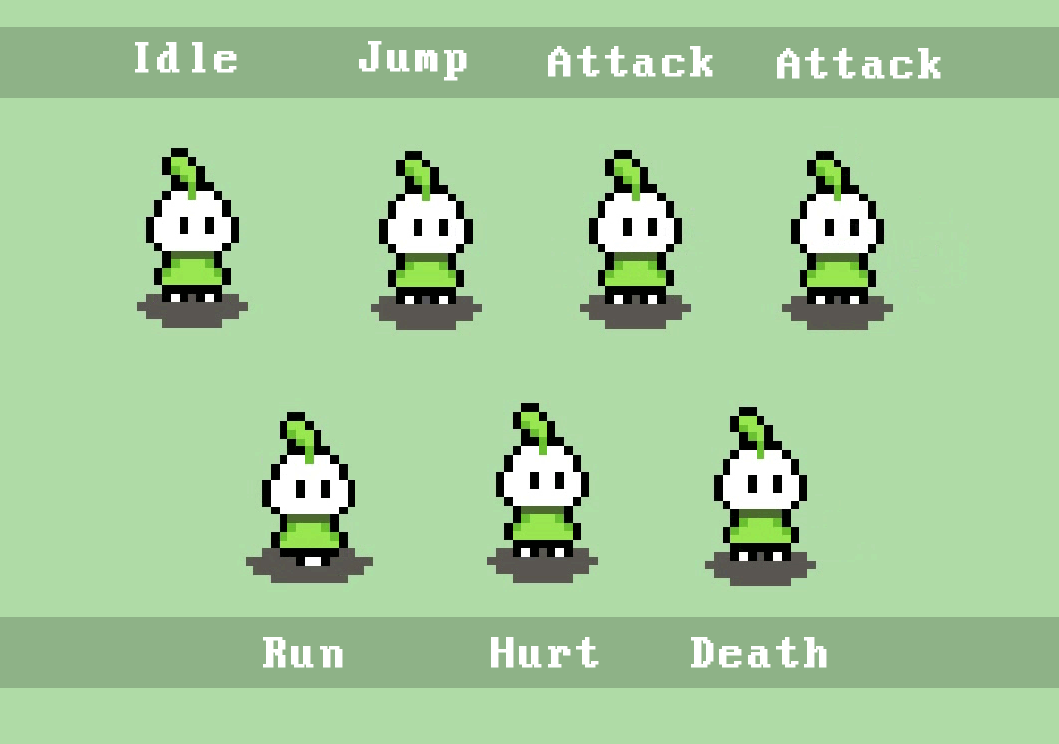 Cute Forest Spirit - Sprite Pack by Mica