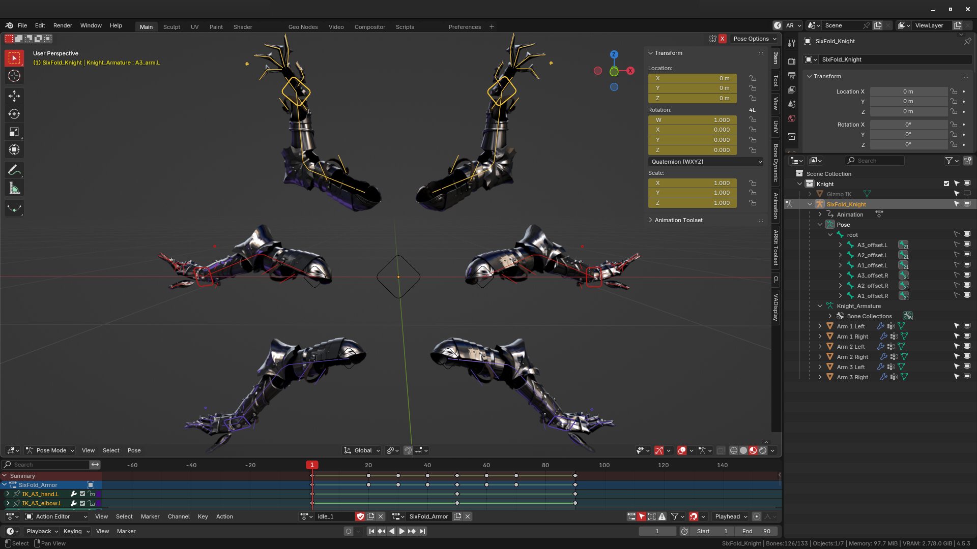 Six Fold Curses - Knight by Andy Hellgrim