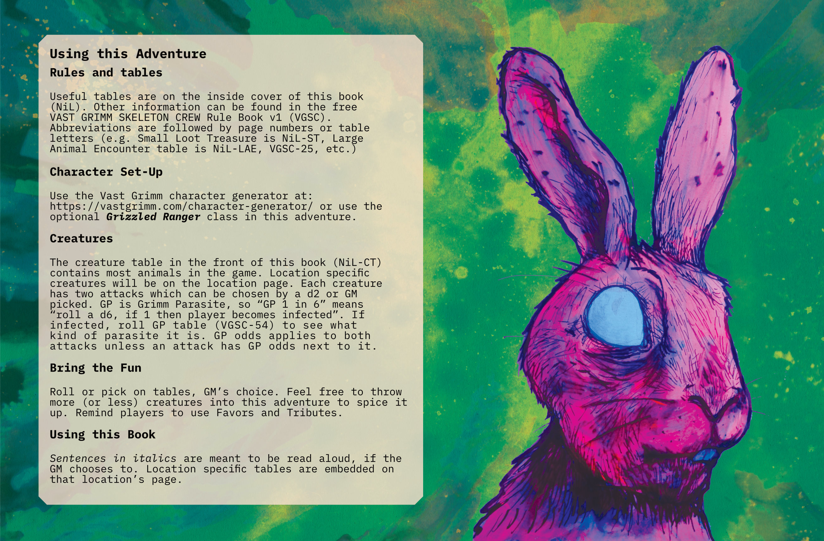 Future Bleak: Nature is Lit - A Vast Grimm Adventure by GNAW Guild