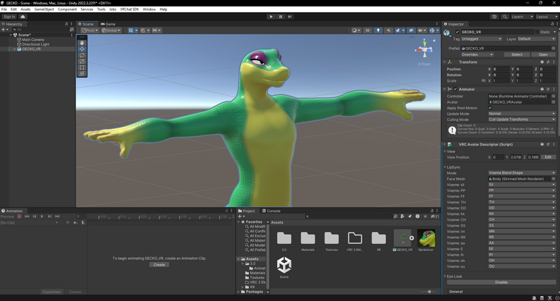 Flashback Gecko (VRC/Blender) by Reptilligator