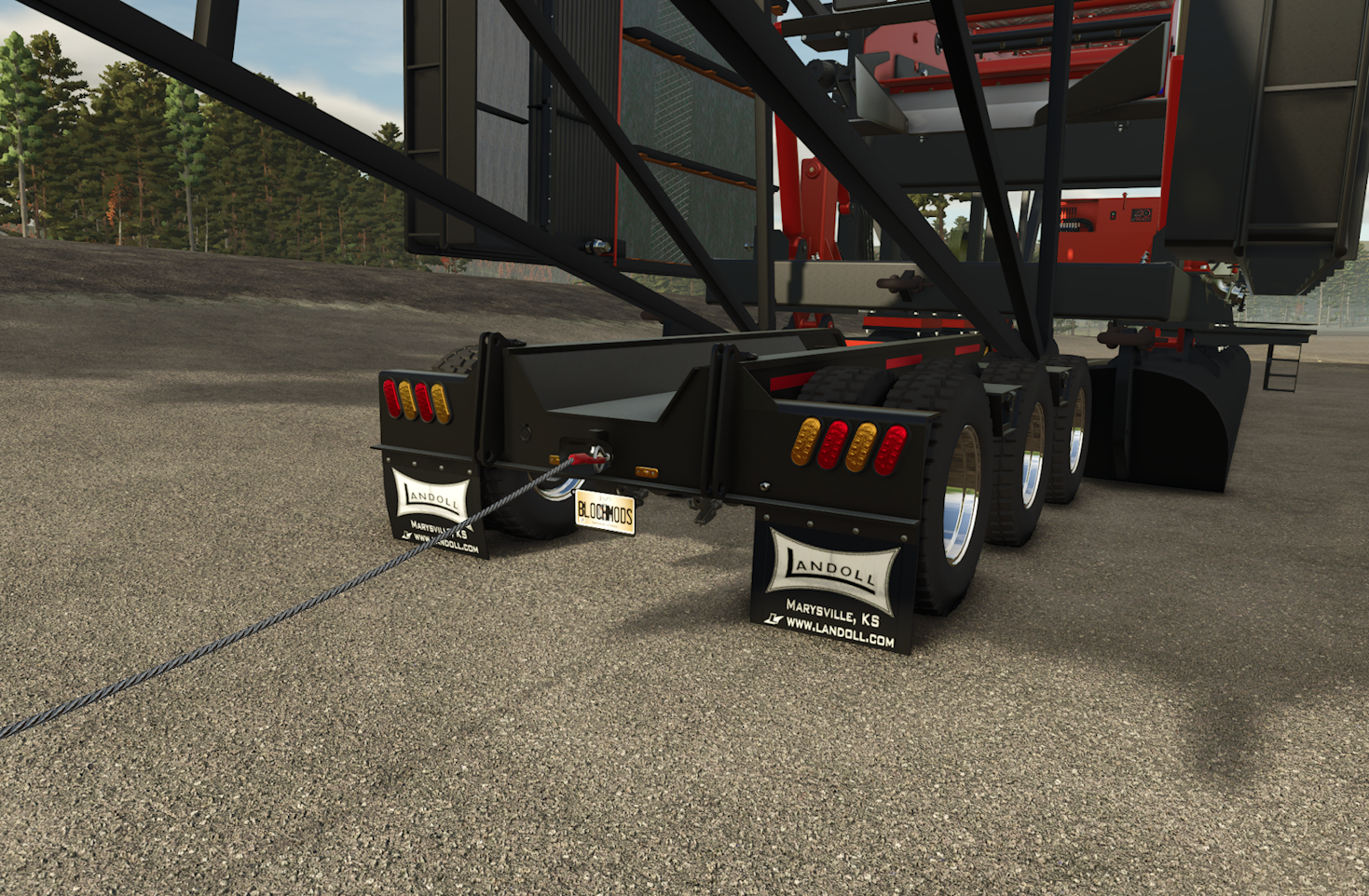 Landoll “2 Beam” Lowboy Trailer by BlochMods