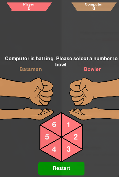 Odd OR Even - Hand Cricket game by GRN-01