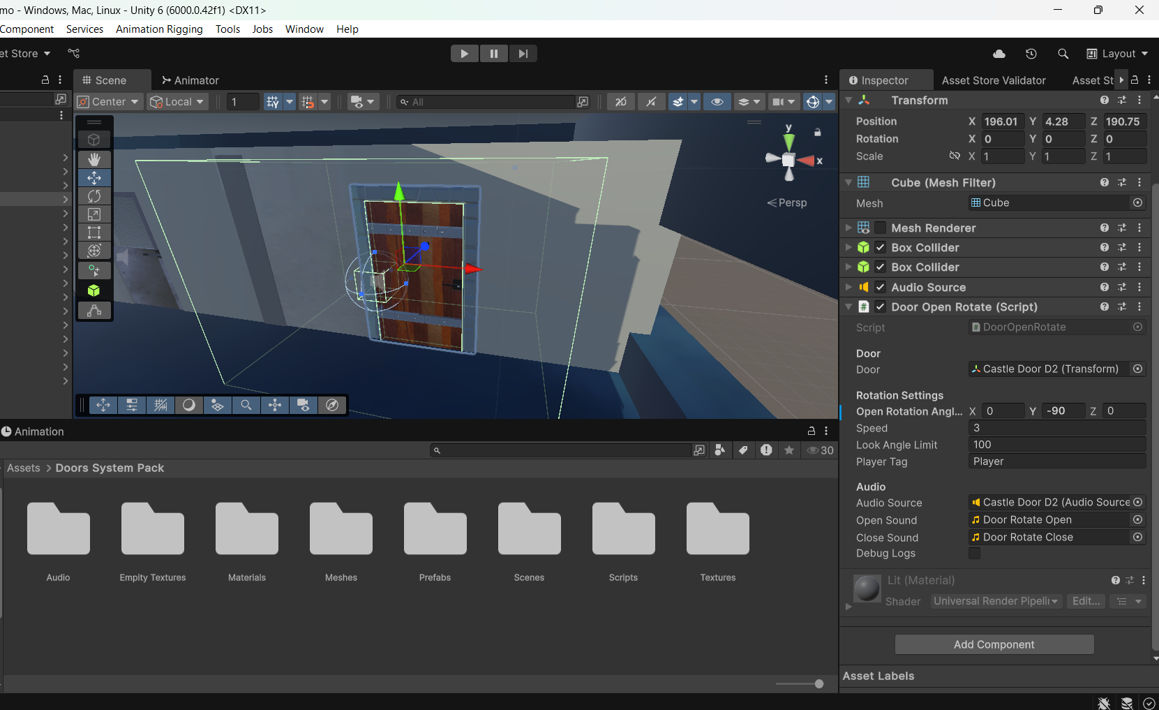 Door Systems Pack Unity3D – Release v2.0 - Doors Systems Pack (Unity3d) by MamonBShqairat