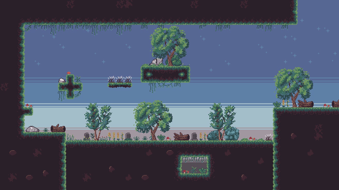 Fantasy Forest - Pixel Tileset Pack (Free) by KilluaKage