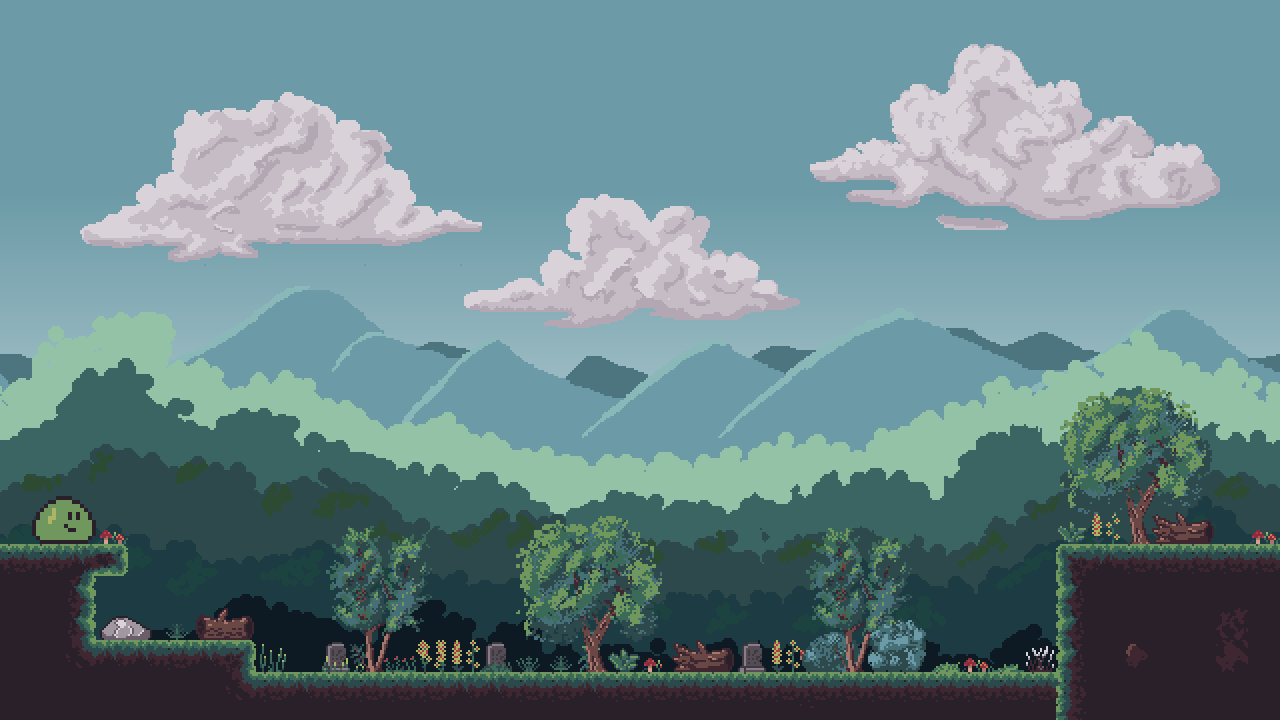 Fantasy Forest - Pixel Tileset Pack (Free) by KilluaKage
