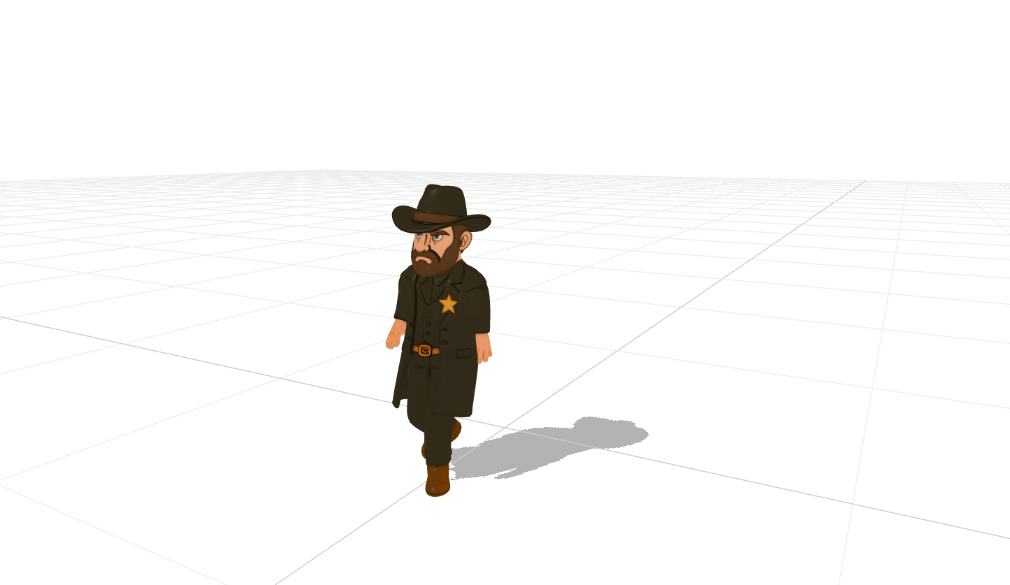 3D Sheriff Character Rigged Pack – 3D Model with Walk, Run, Jump, Kick ...