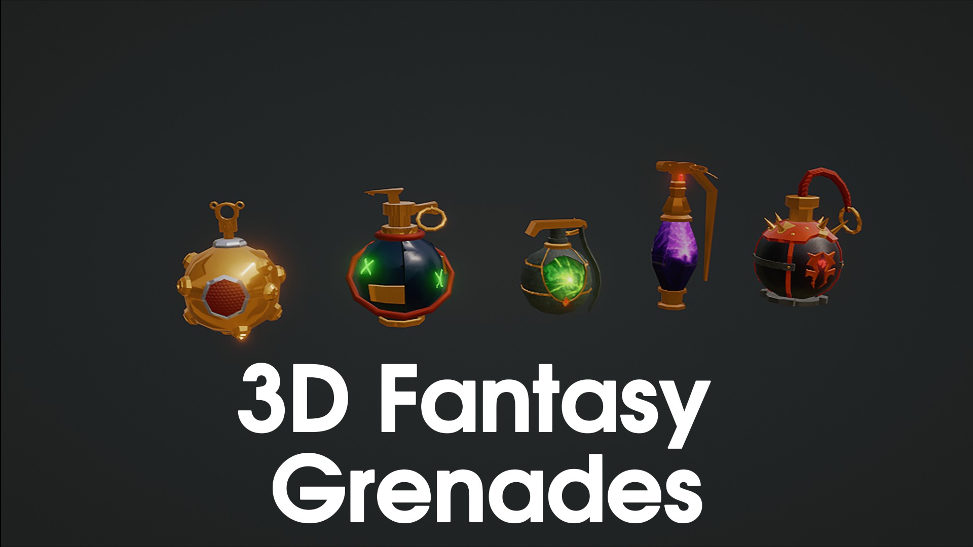 3D Fantasy Grenades by Pegasus Studios