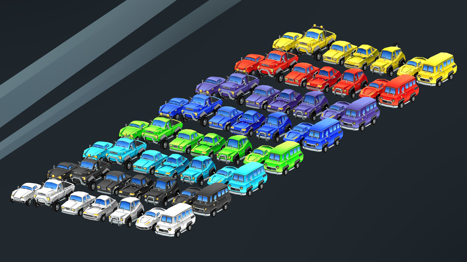 Stylized Low-poly Car Pack by Anil_3d
