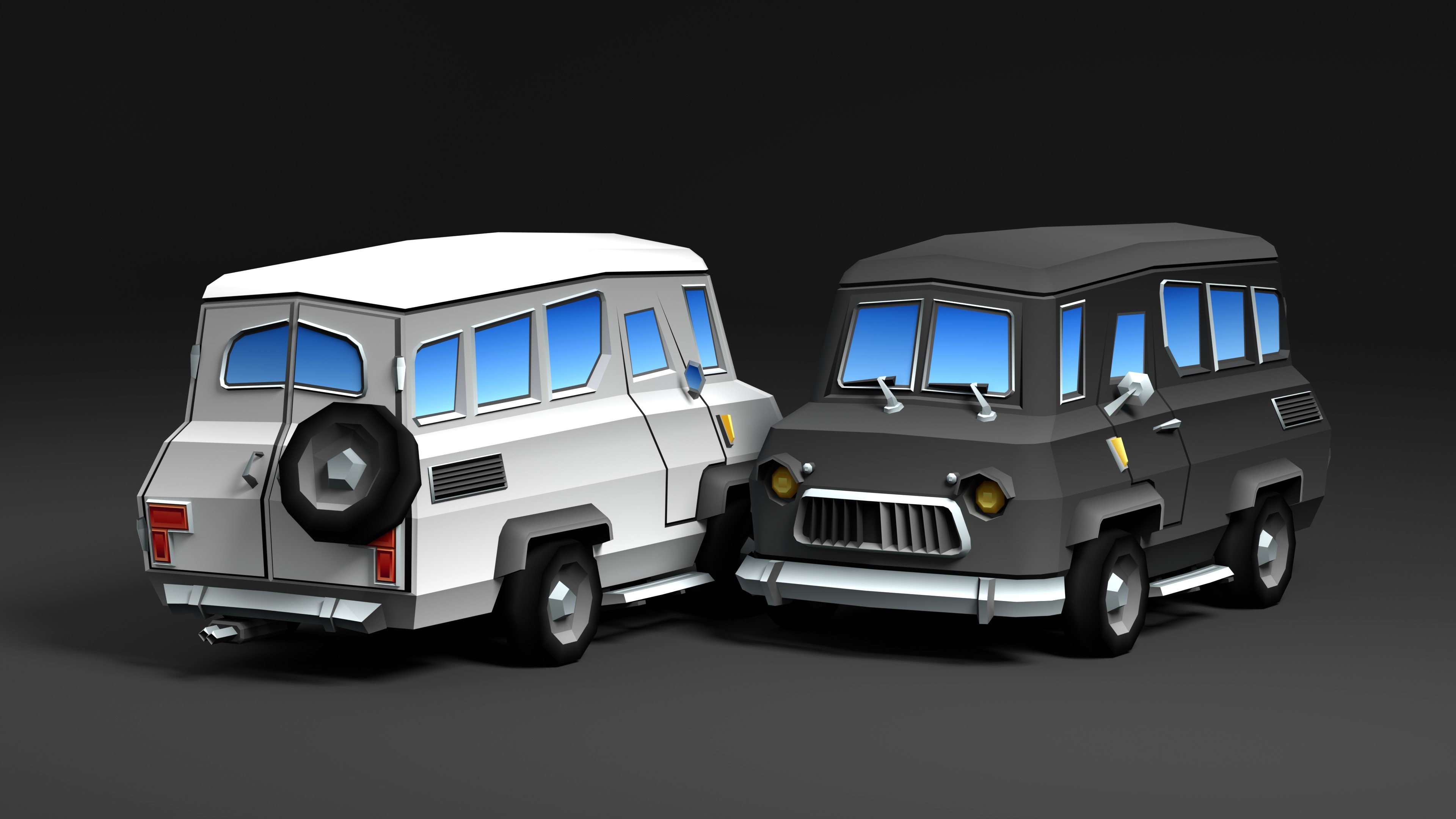 Stylized Low-poly Car Pack by Anil_3d
