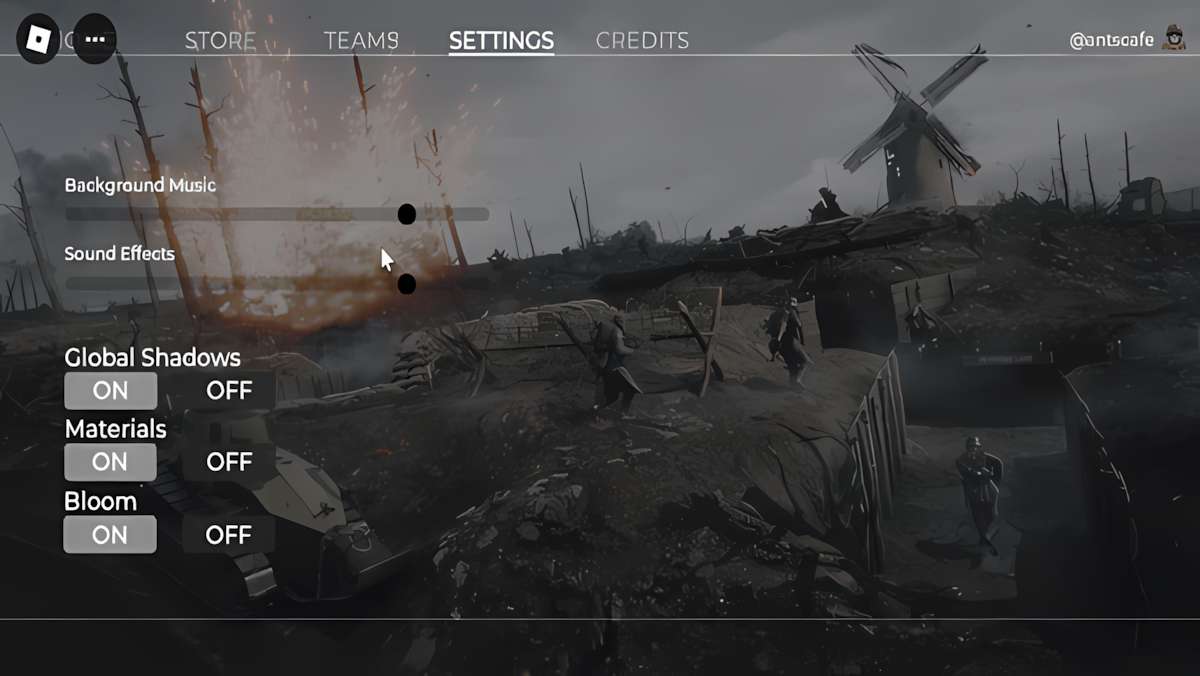 Battlefield Menu by Ryvion Studios