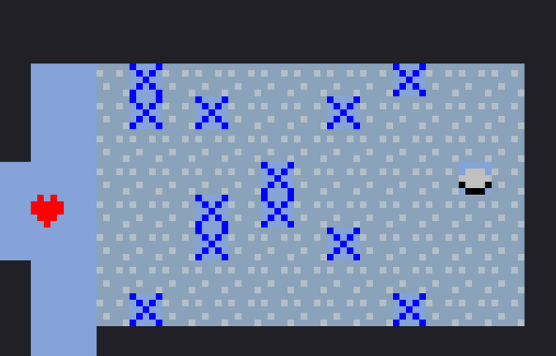 Undertale XOXO Puzzle in PuzzleScript by TVFLabs