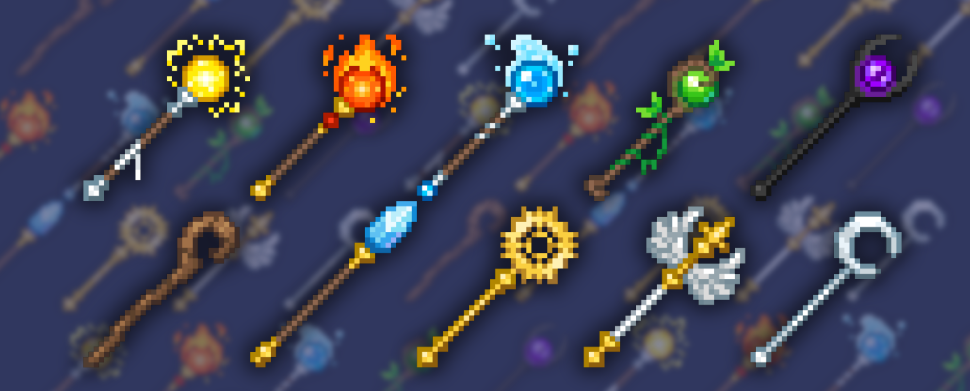 10 RPG Magic Staff by Frenchpixelle