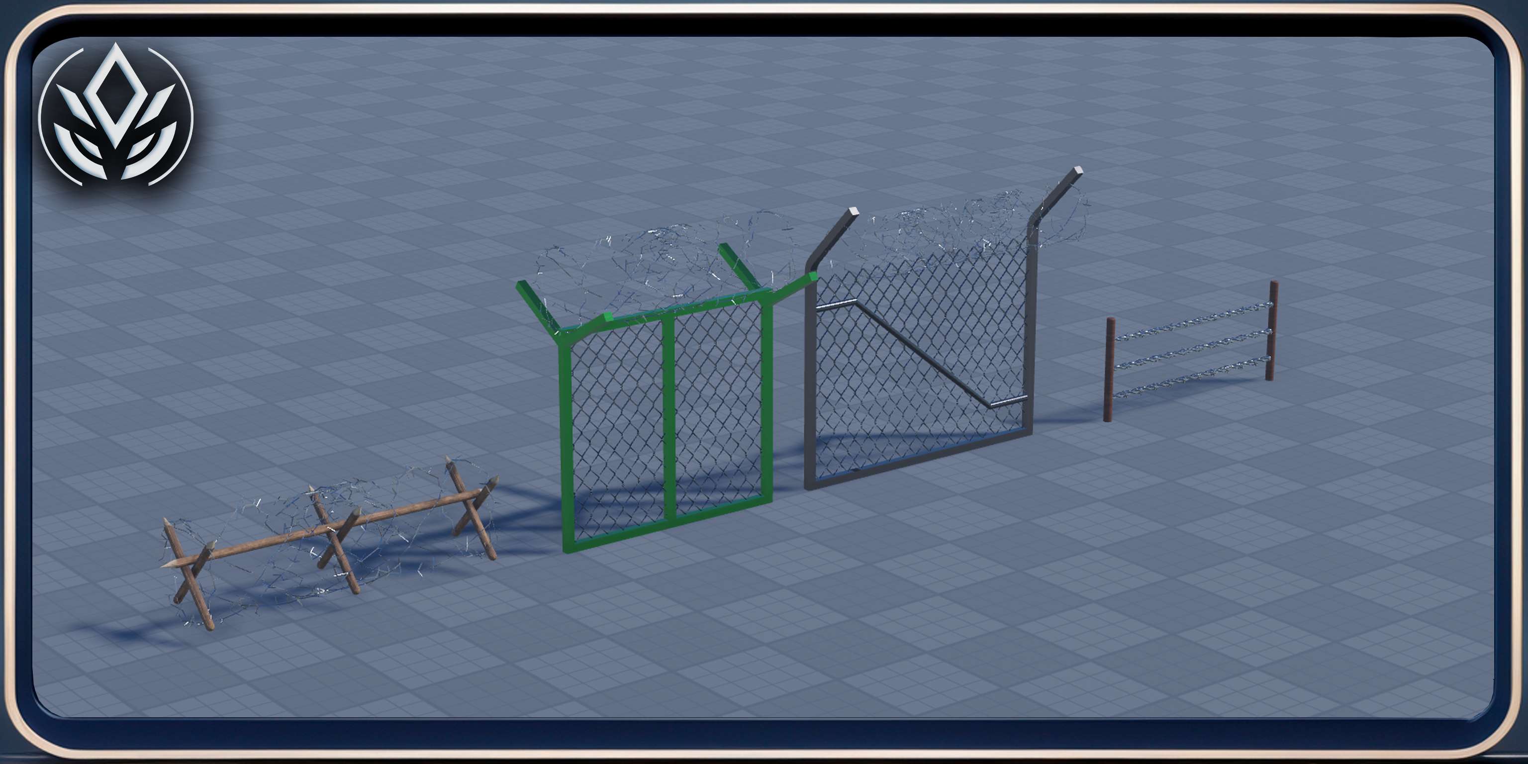 Barbed Wire Asset Pack by Ryvion Studios