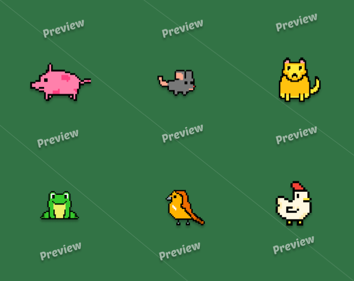 Animals Pack - 64x64 by Suzana Assets